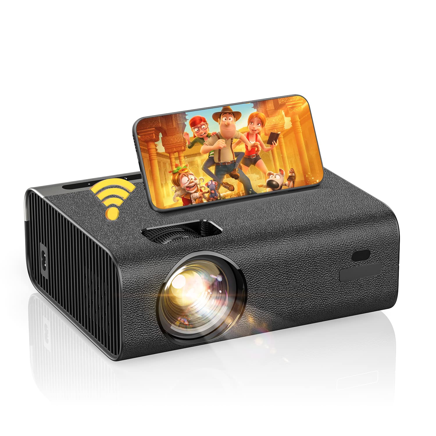 Buy Bluetooth WiFi Projector and Screen Package, Full HD 1080P ...