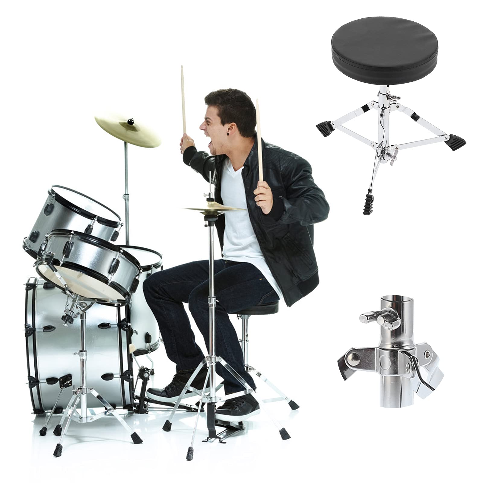 Snapklik.com : Drum Throne, Throne Chair, Drum Seat, Adjustable Height ...