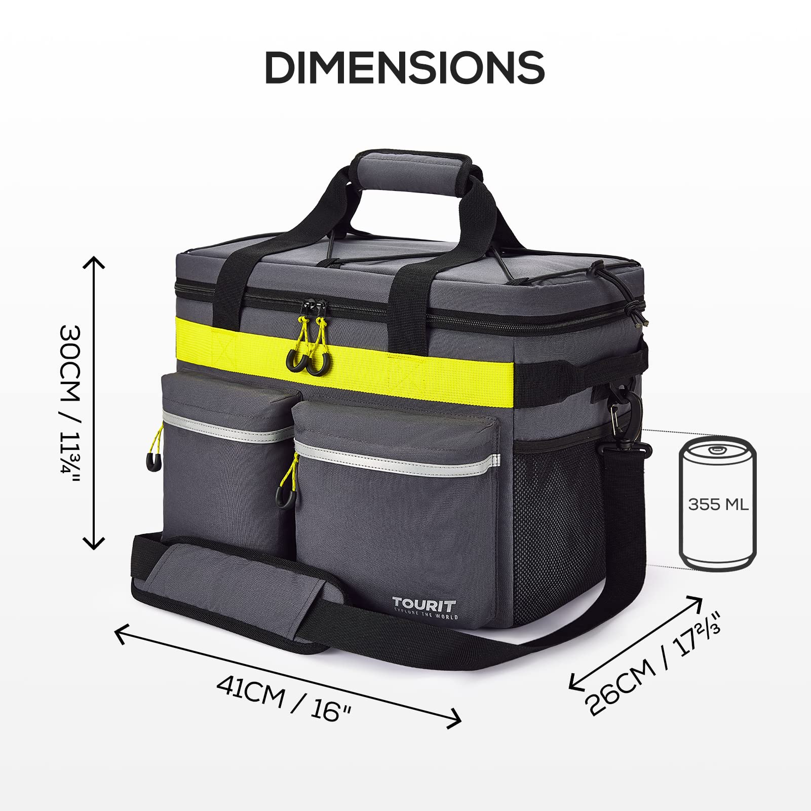 Snapklik.com : TOURIT Cooler Bag 46-Can Insulated Soft Cooler Large ...