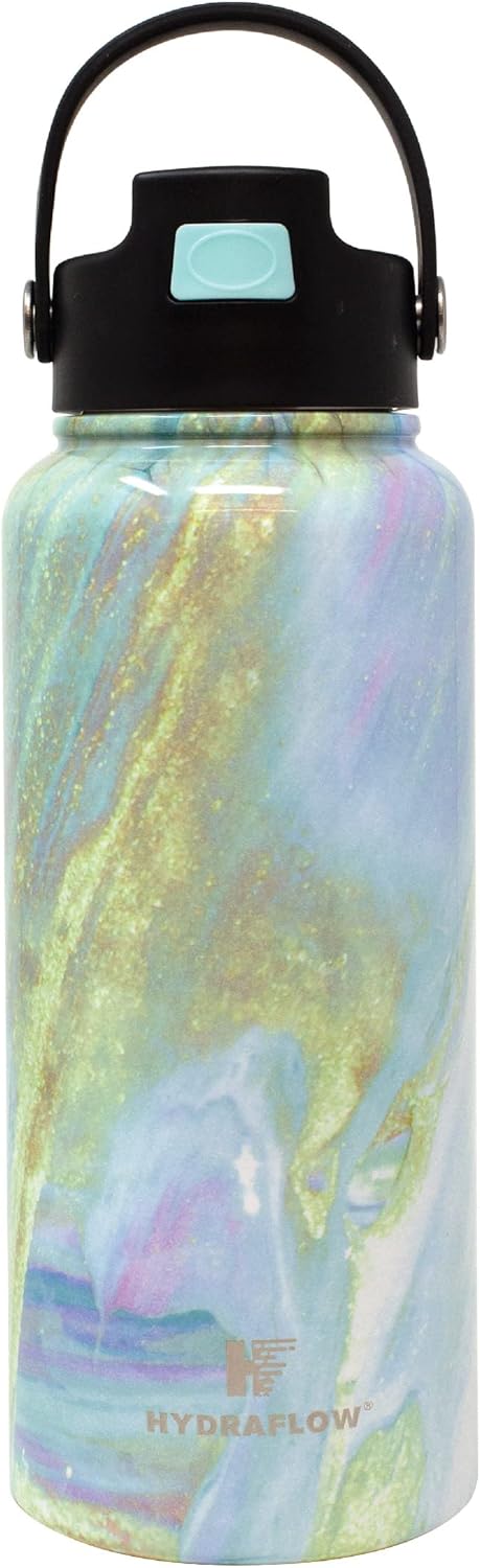 Amazon.com: Hydraflow Hybrid - 34oz Triple Wall Vacuum Insulated Bottle ...