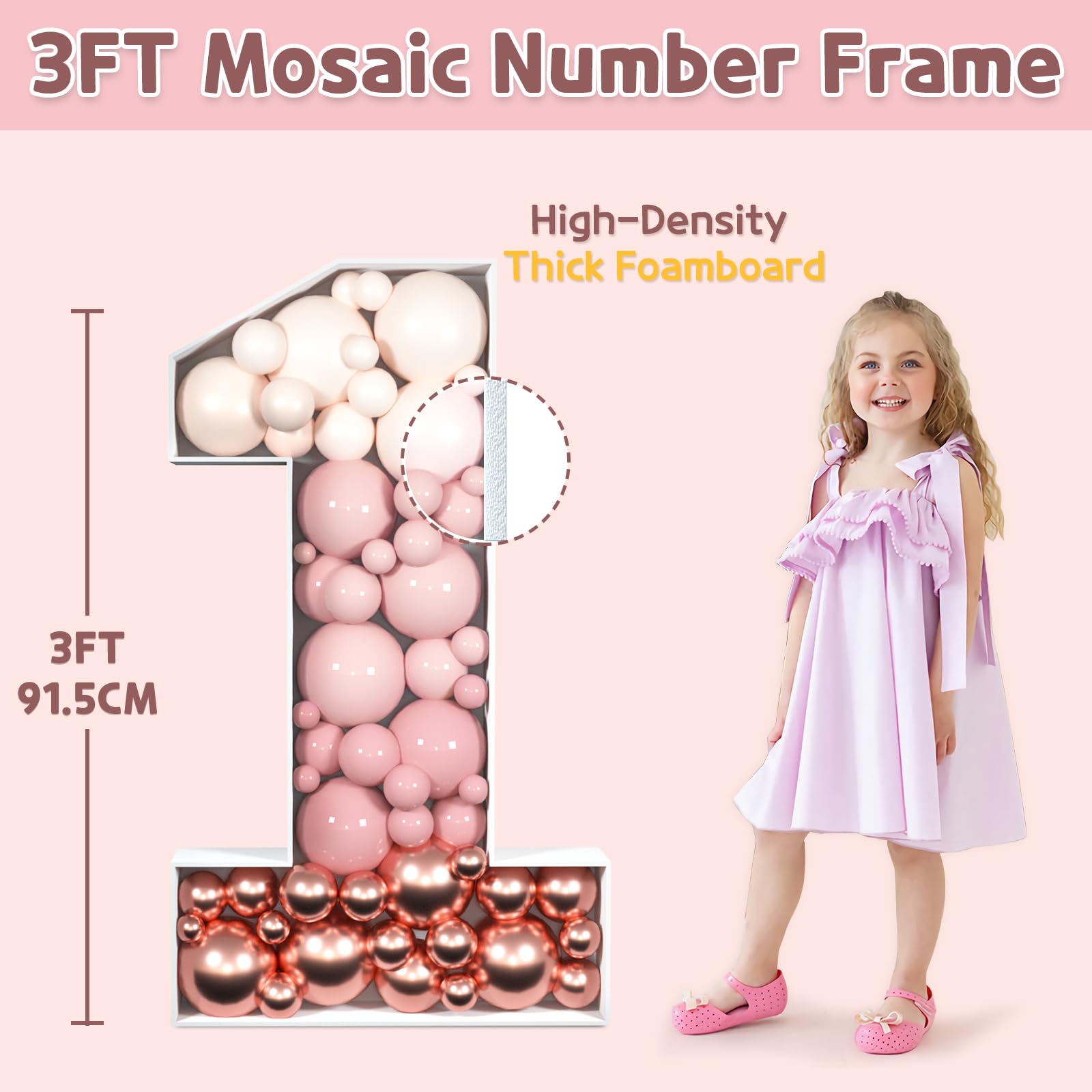 Snapklik.com : Imprsv 3FT Mosaic Numbers For Balloons 18th Birthday ...