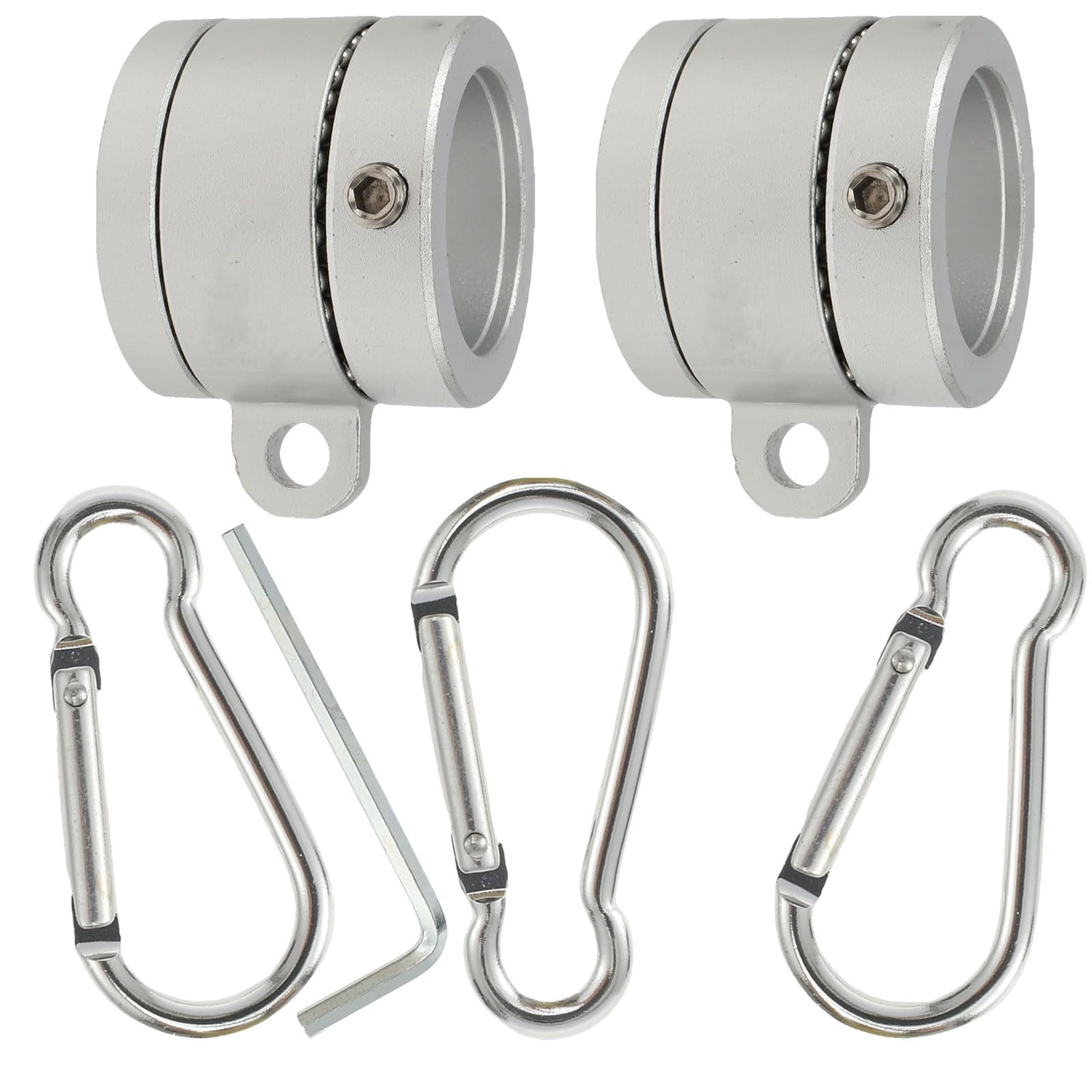 Amazon.com : KTZCTPCA 2Pcs Flag Pole Ring, 360° Rotating Anti Wrap Flag ...