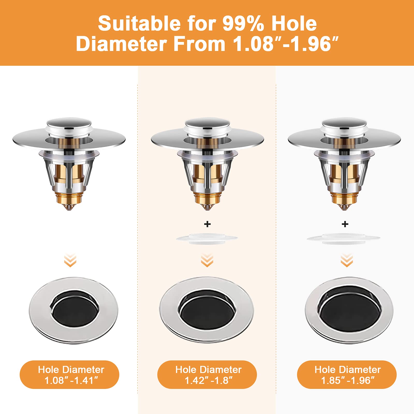 Snapklik.com : Bathroom Sink Stopper,Bathroom Sink Drains Bullet Core ...