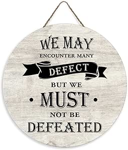 Amazon.com: We May Encounter Many Defect But We Must Not Be Defeated ...