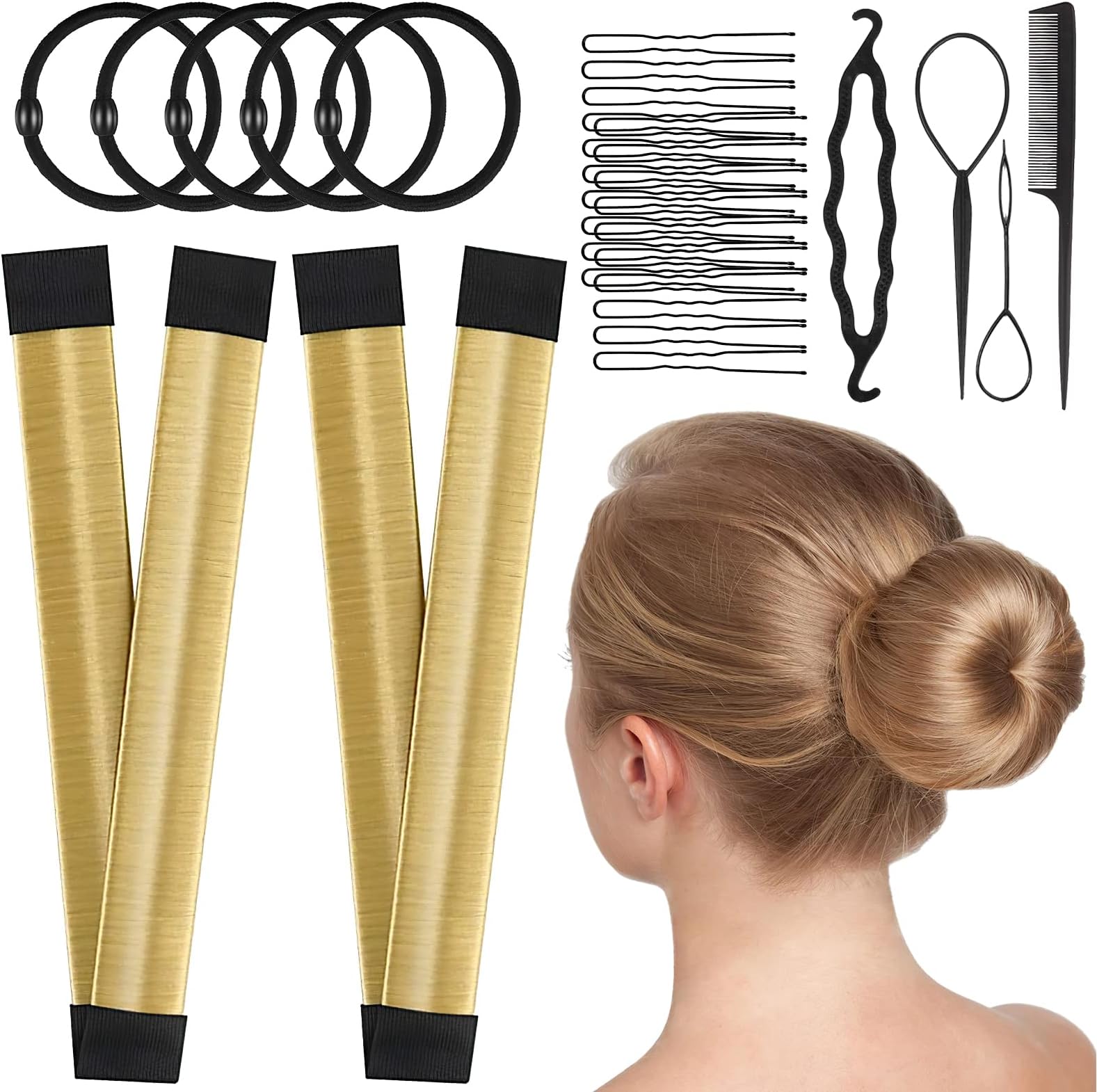 Amazon.com: Magic Hair Bun Maker Donut 2 PCS - French Twist Hair ...