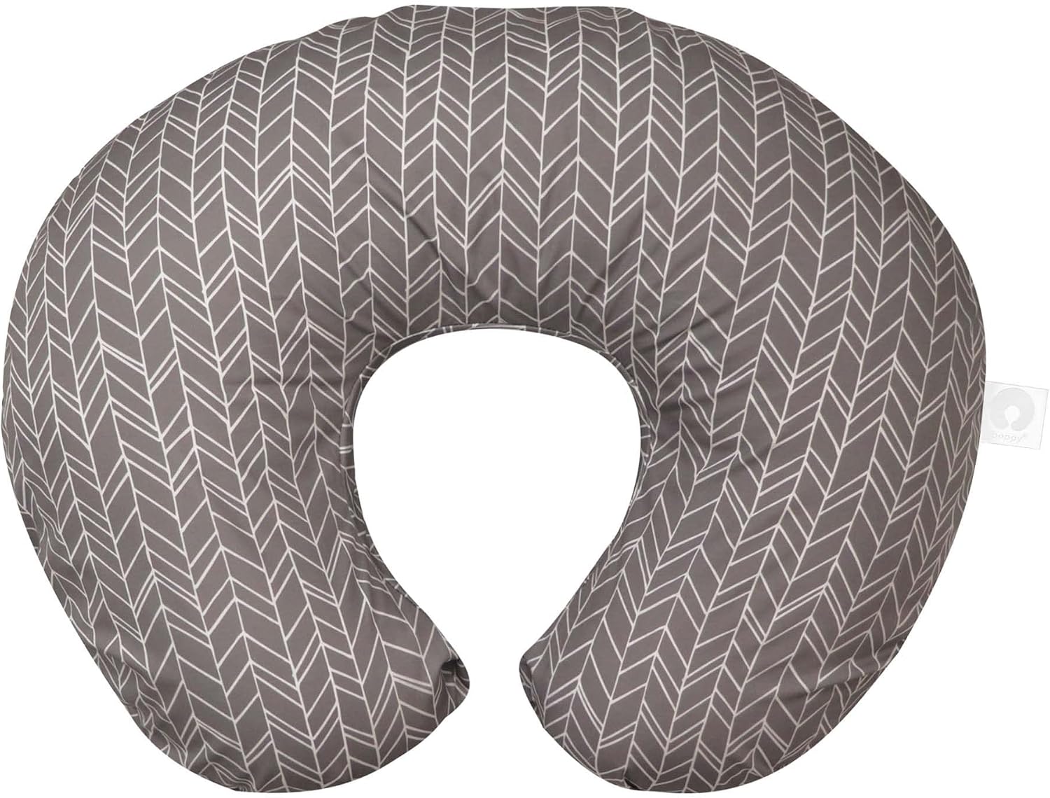 Boppy Nursing Pillow Original Support, Gray Chevron Stripe, Ergonomic ...