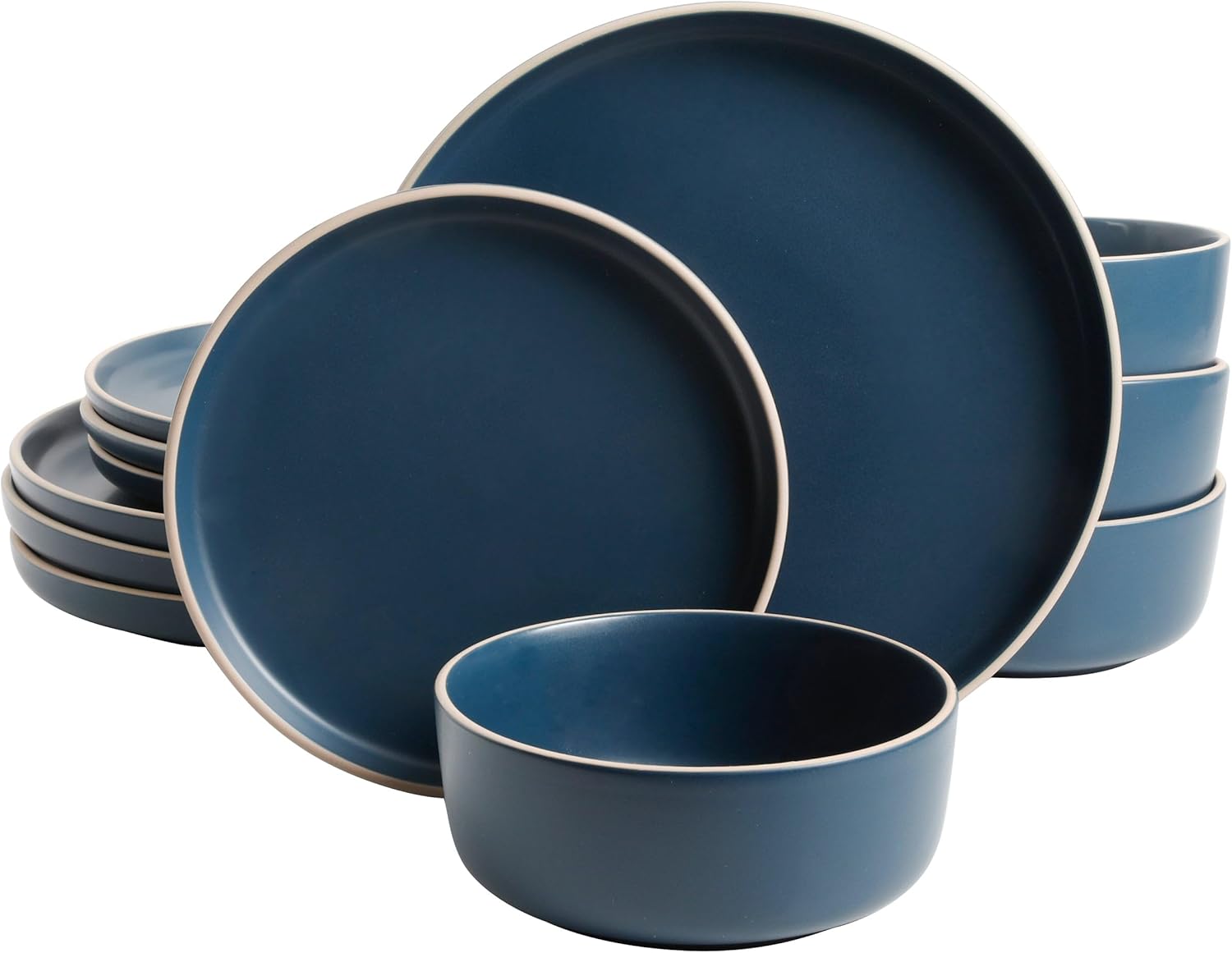 Amazon.com | Gibson Home Everyday Essential 12-Piece Stoneware ...