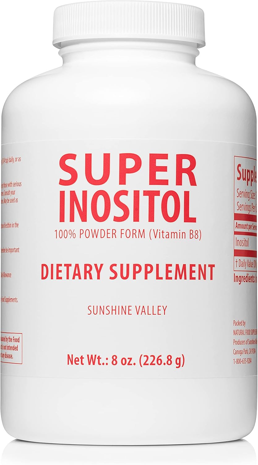 Amazon.com: Sunshine Valley Super Inositol Vitamin B8 Powder for Women ...