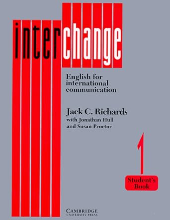Amazon.com: Interchange 1 Student's book: English for International ...