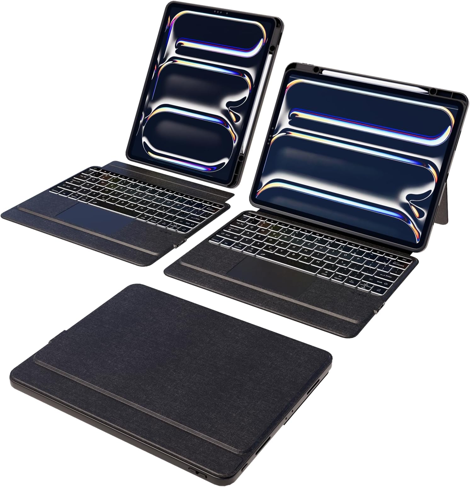 Amazon.com: Doohoeek Keyboard Folio Compatible with New iPad Pro 13 ...