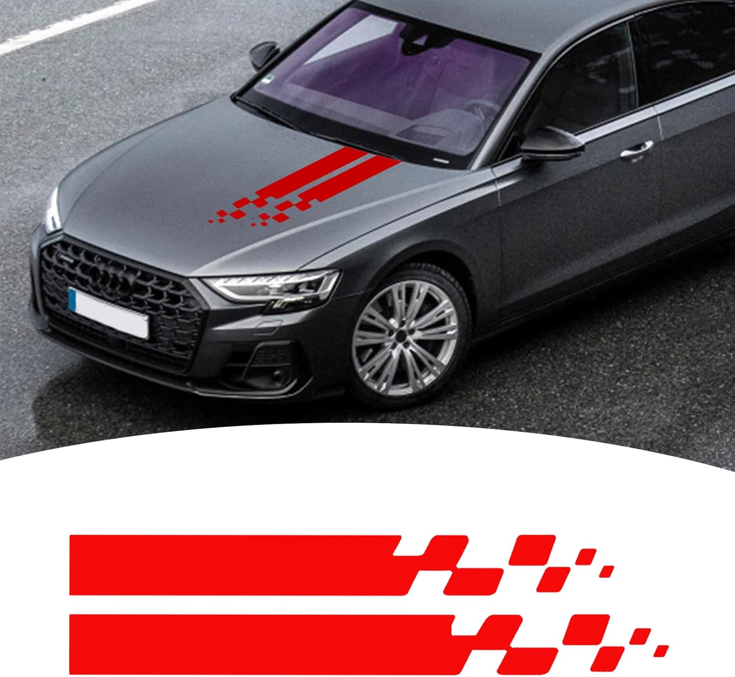 Amazon.com: Bilisin 2Pcs Decals forTruck, Car Auto Racing Sport Plaid ...