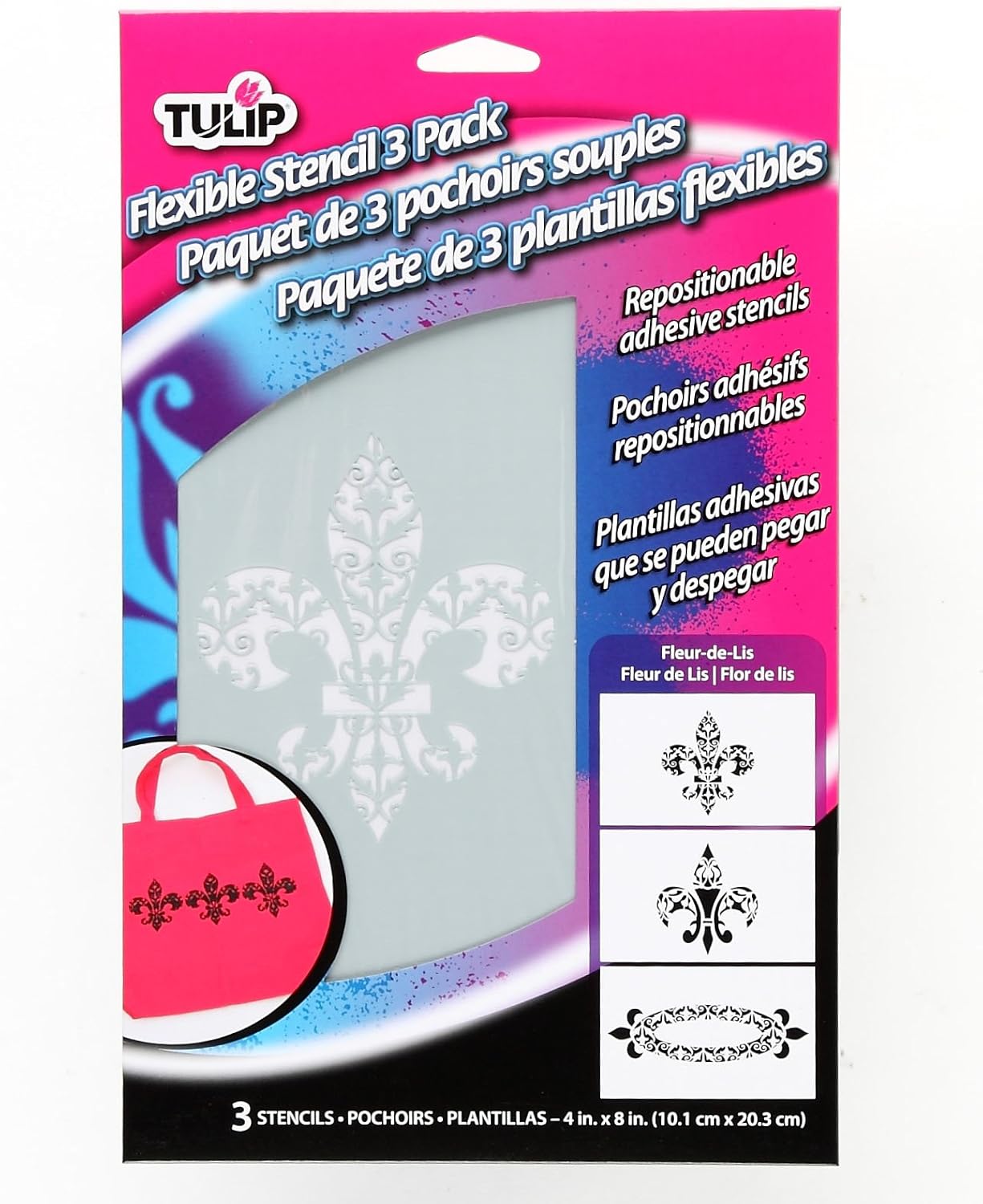 Amazon.com: Tulip Flexible Stencil Packs- Fleur