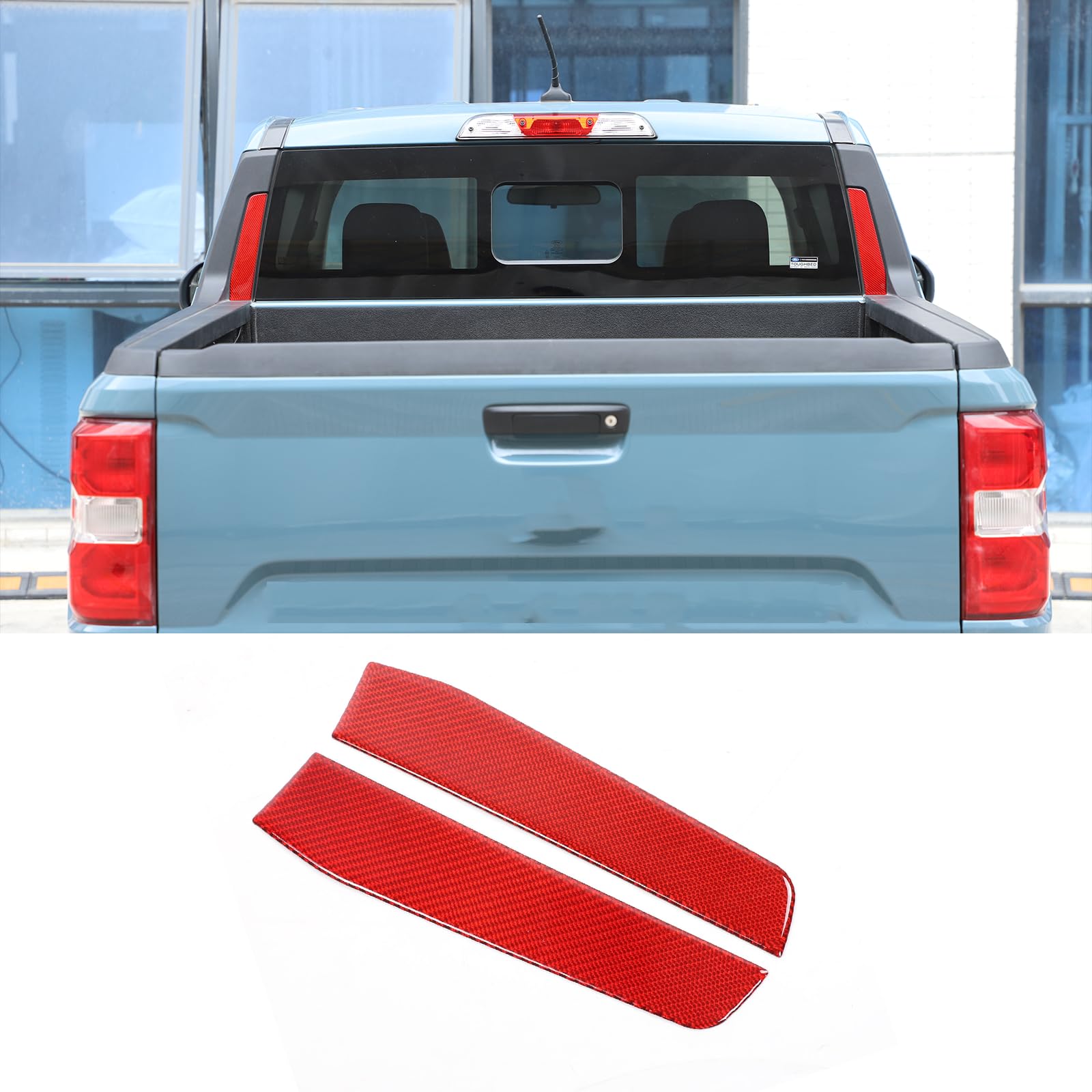 Amazon.com: Car Rear Trunk Window Decorative Cover Trim for Ford ...