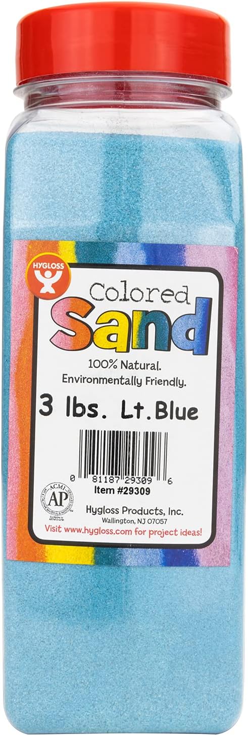 Amazon.com: Hygloss Products Colored Play Sand - Assorted Colorful ...