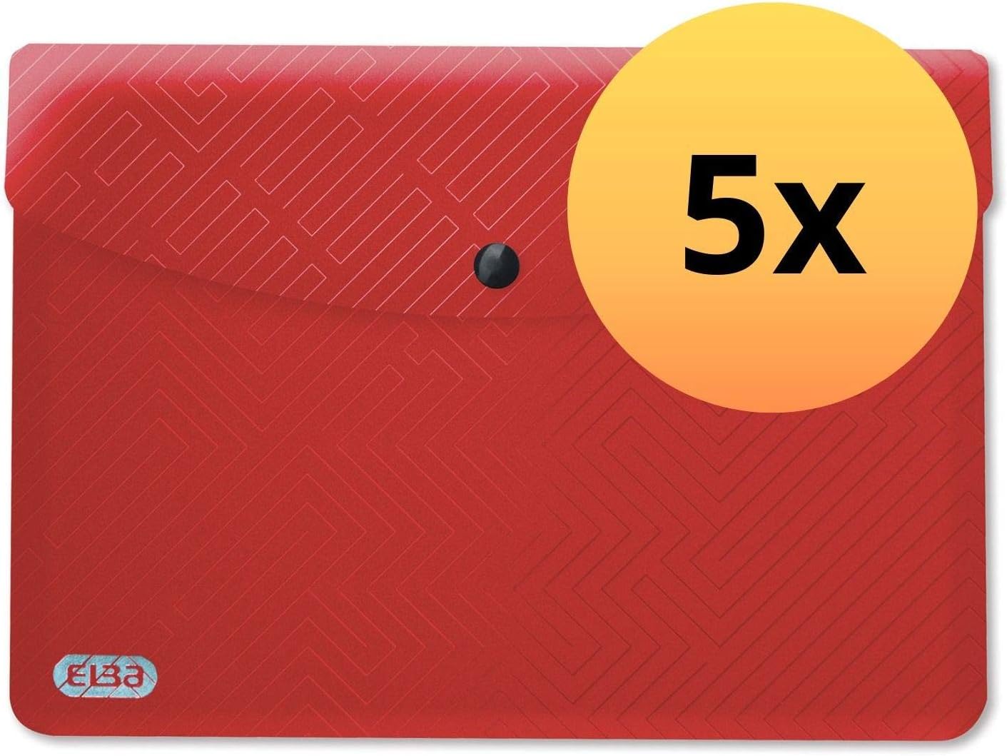 Elba Urban Opaque Plastic A4 Wallets with Rounded Corners and snap ...