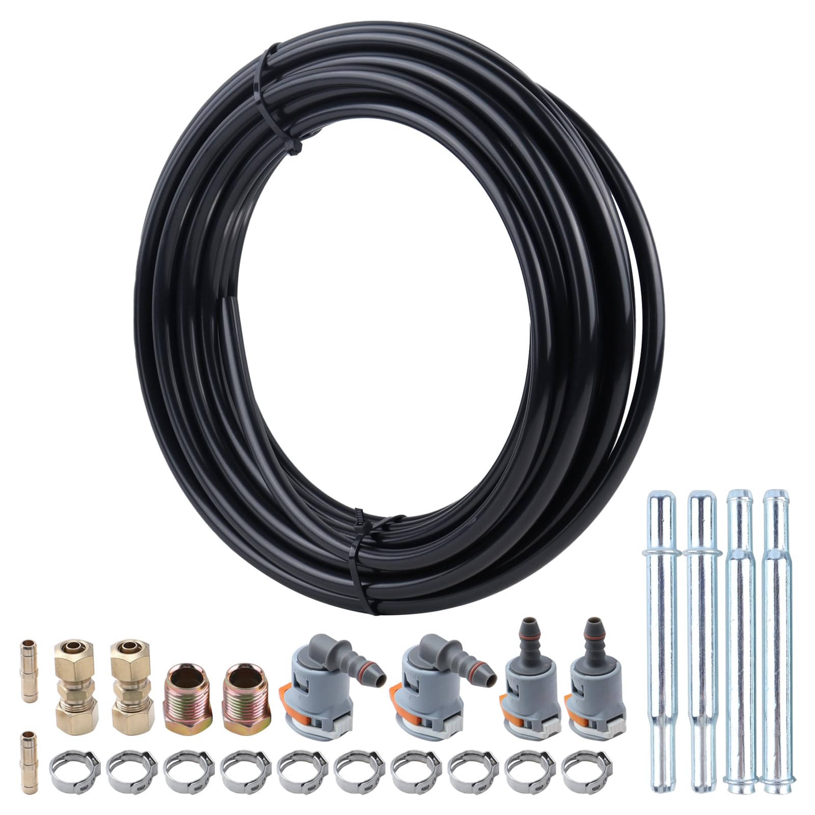 Amazon.com: FLK-38 Automotive Replacement Fuel Line Repair Kit 3/8 in ...
