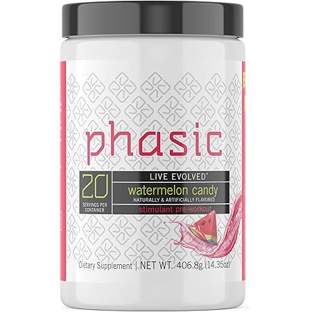 Amazon.com: Live Evolved Phasic - Clean Energy High Stim Pre Workout ...