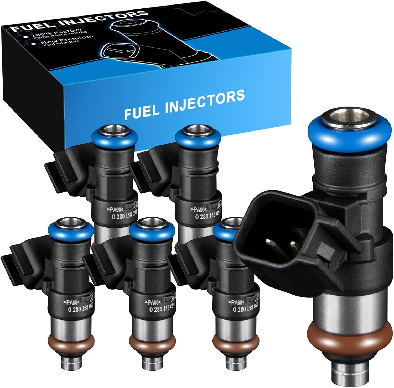 Amazon.com: YZHIDIANF 0280158091 3.5L 3.7L Fuel Injectors Fit For:-Ford ...