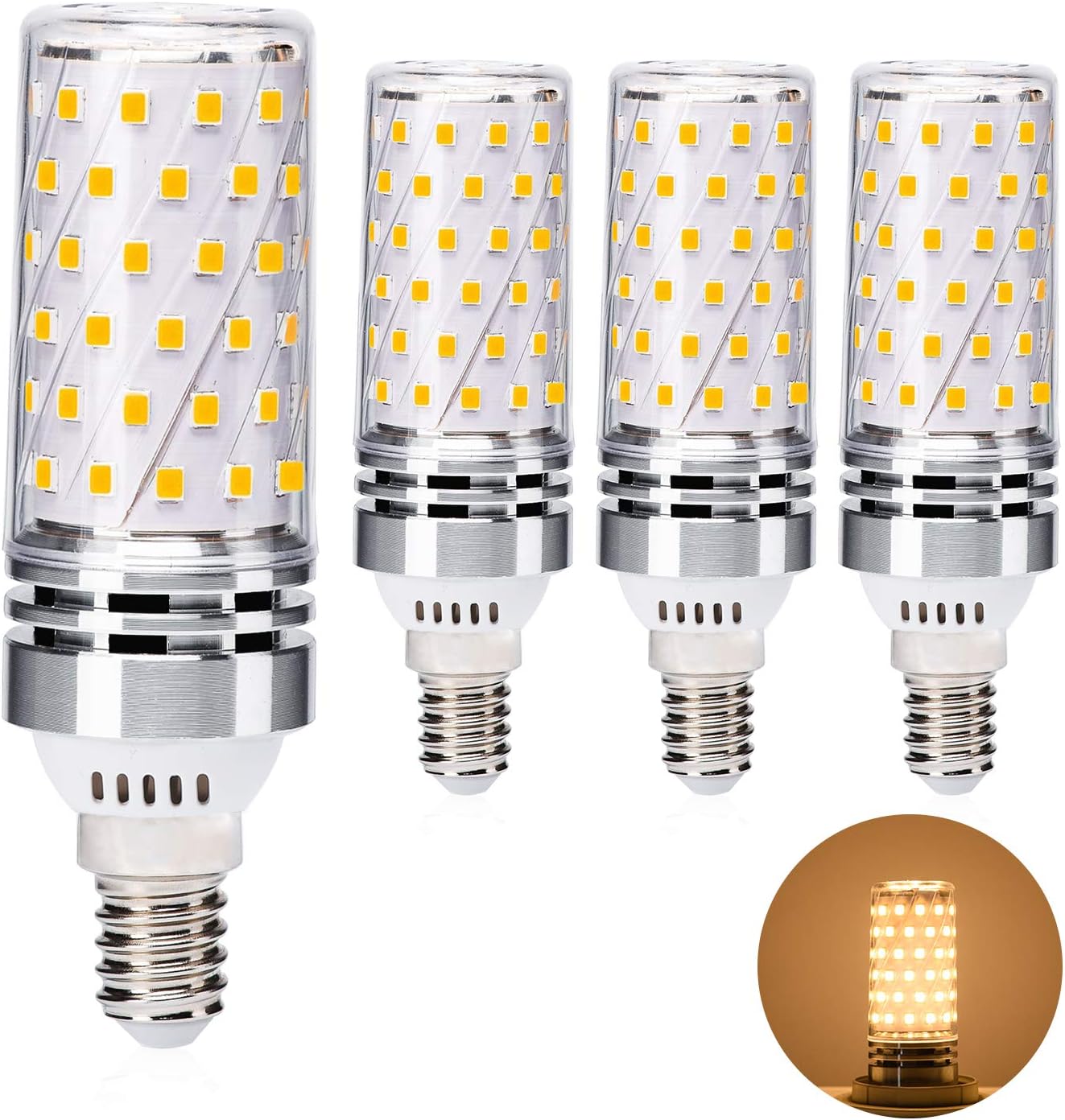 Yuiip E14 LED Bulbs, 8W Small Edison Screw (SES), 60W Incandescent ...