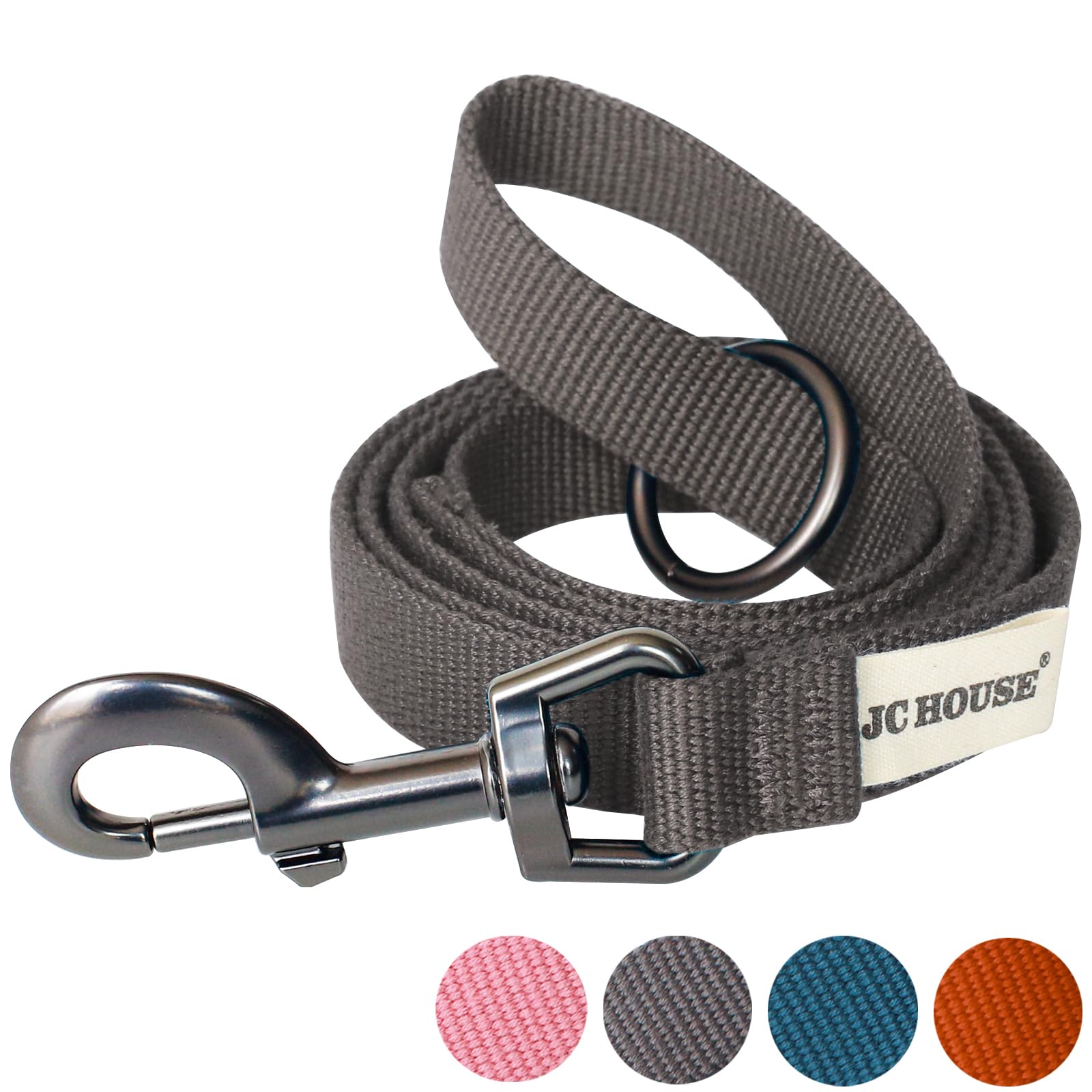 Amazon | JC HOUSE 犬 リード 環境に優しい竹繊維素材 1.2m 柔らかく快適なグリップ 丈夫 小型犬 中型犬 大型犬用リード 散歩 しつけ 訓練 2cm幅 濃い灰色 | JC ...