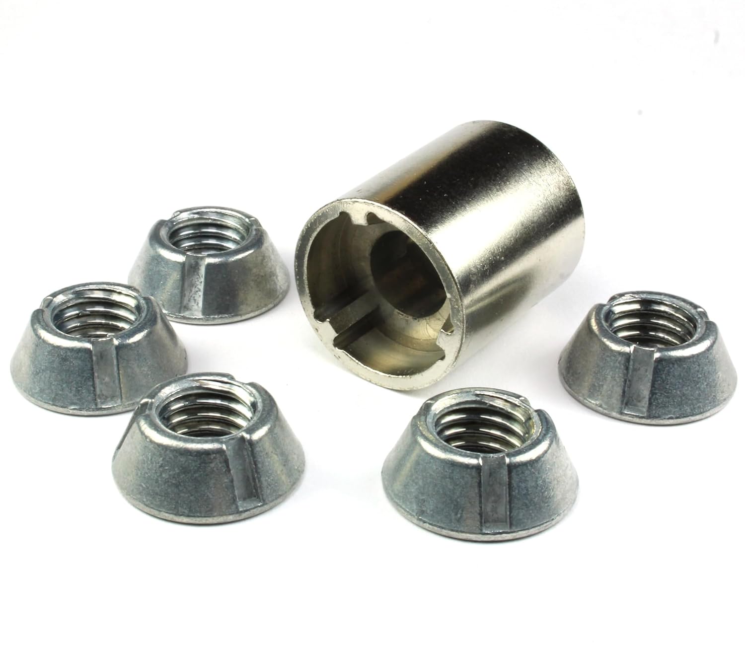 Installation Tool + 5pc 1/2-13 Tri-Groove Tamper Proof Security Nuts ...
