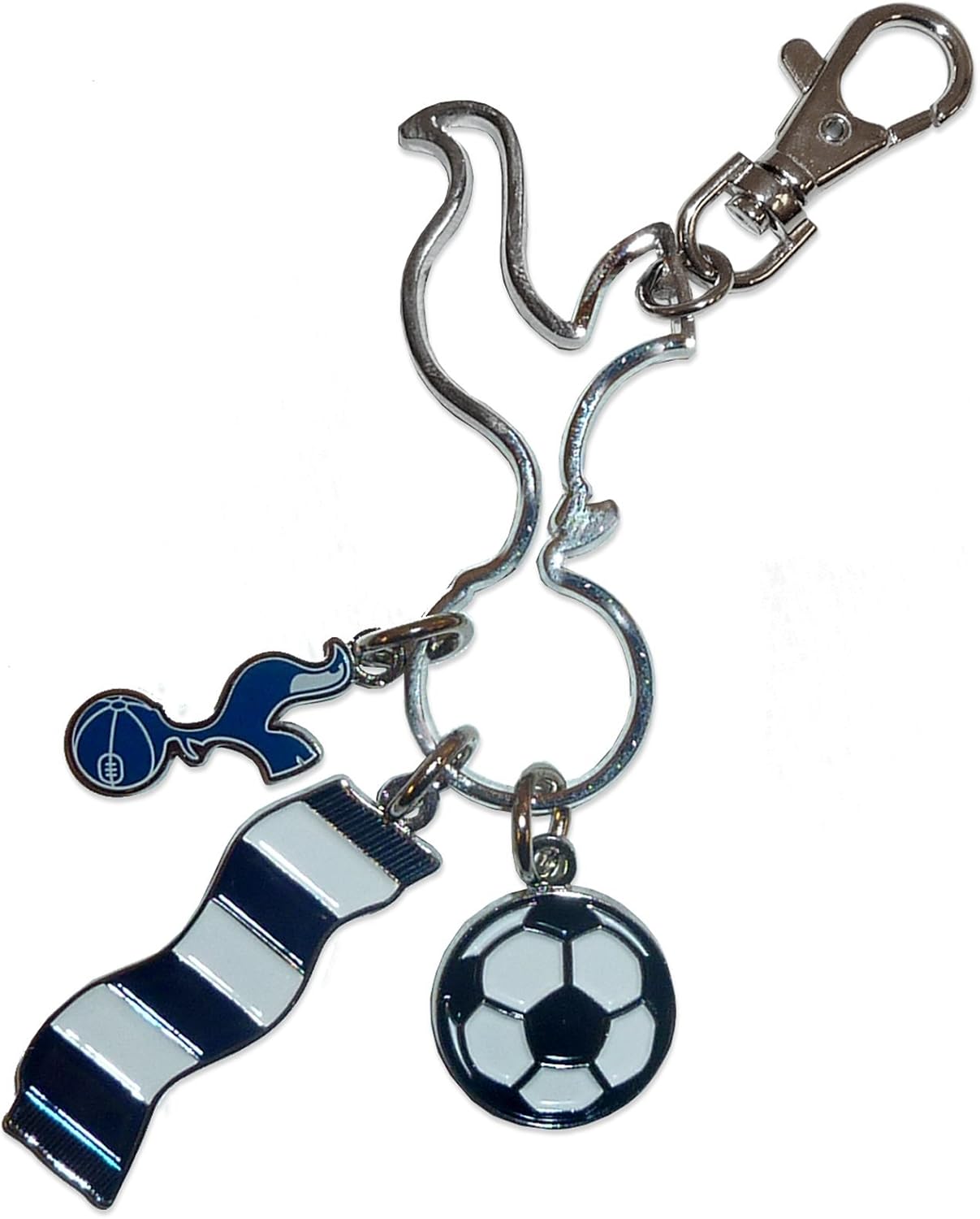 Tottenham Hotspur Spurs FC Fan Keyring Keychain Charm Ball Scarf Crest ...
