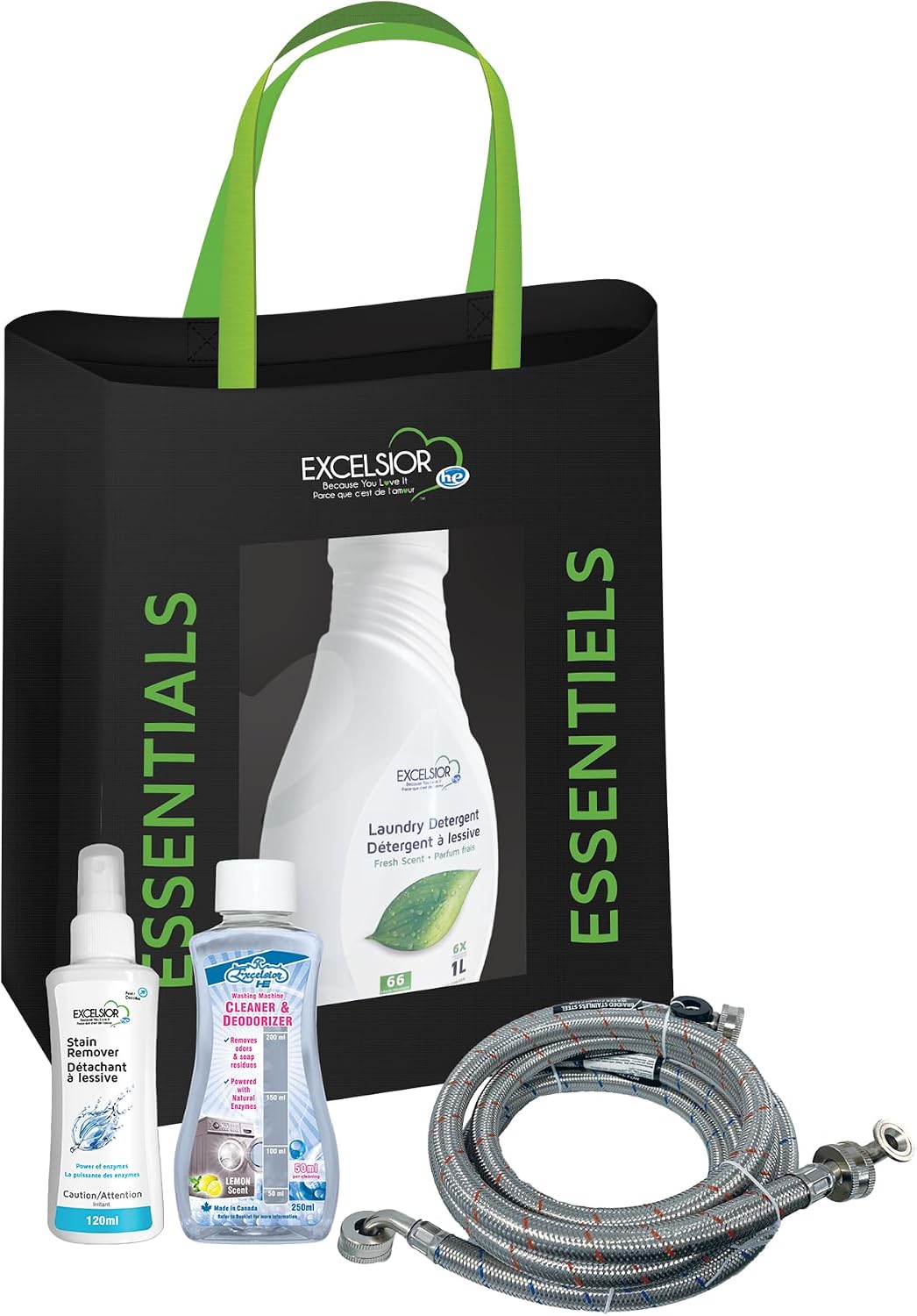Amazon.com: Excelsior Starter Kit: 2x6ft Washer Hoses, 66-load Fresh ...