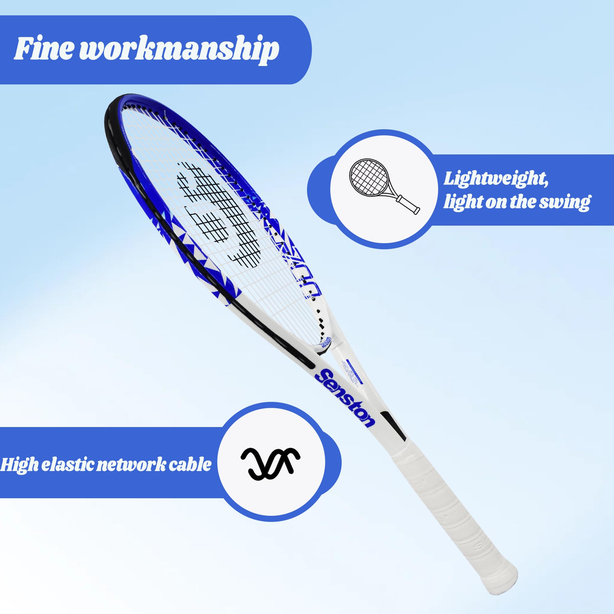 Snapklik.com : Senston Tennis Rackets For Adults 27 Inch Tennis ...