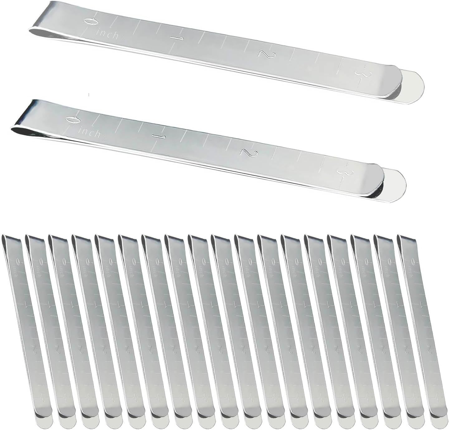 Amazon.com : Bilkeru 20 Pcs Stainless Steel Hemming Clips 3-Inch ...