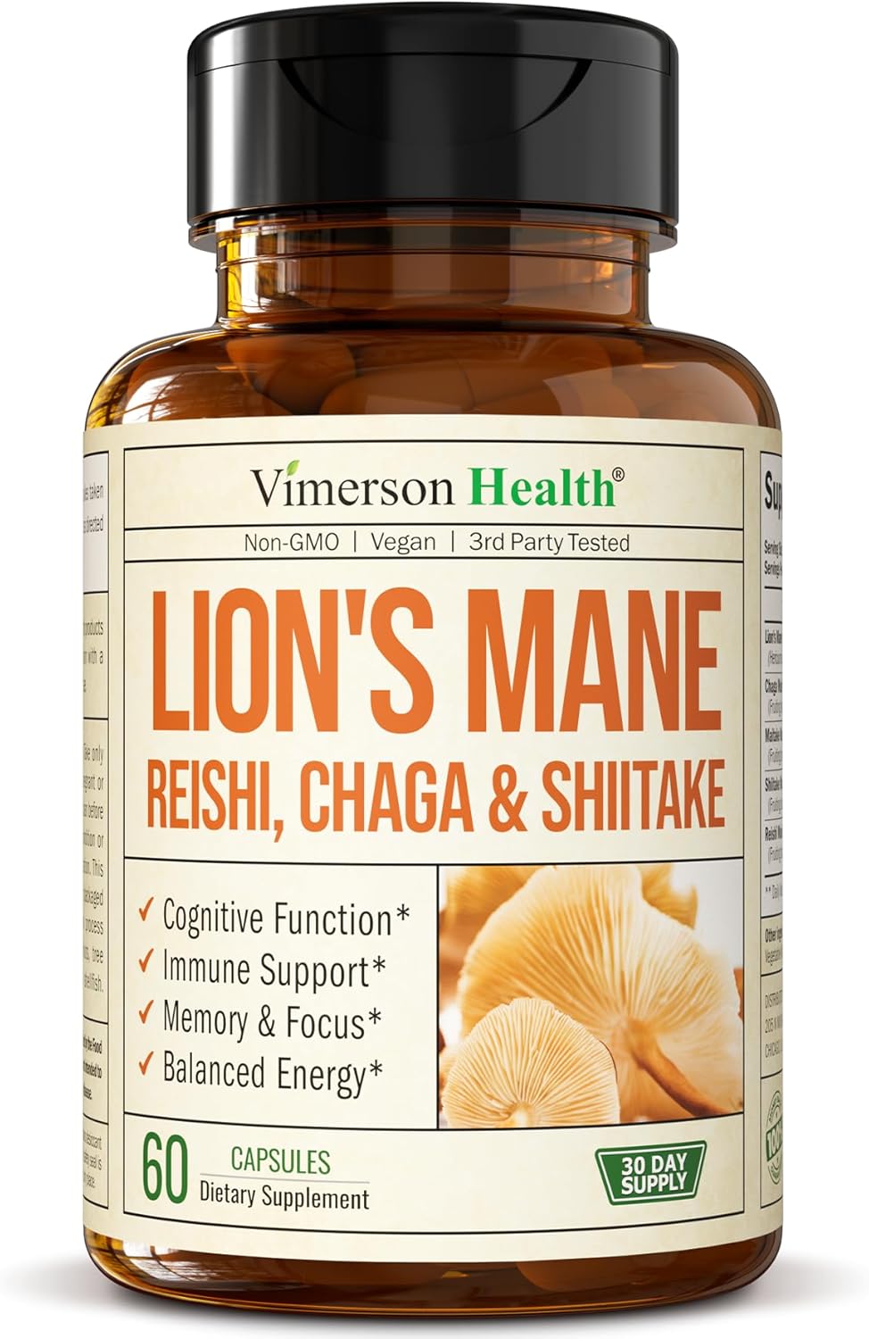 Amazon.com: Lions Mane Supplement Capsules – Mushroom Powder Blend with ...