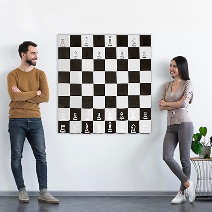 Amazon.com: Archtwain Vertical Chess Set, Mega Wall Hanging Game Board ...