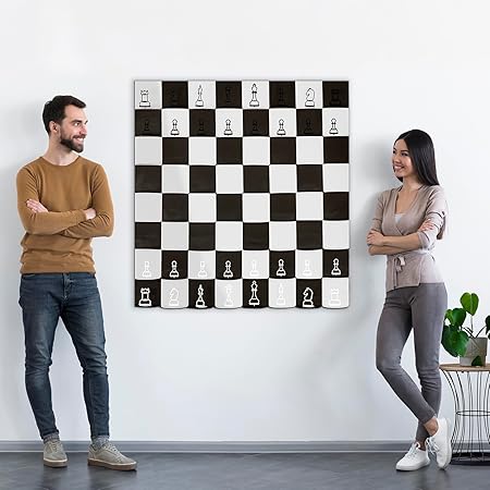 Amazon.com: Archtwain Vertical Chess Set, Mega Wall Hanging Game Board ...