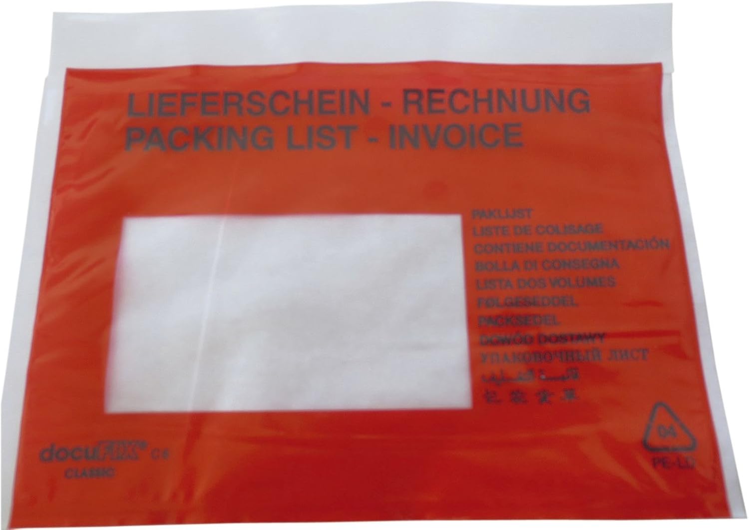 Colompac 522184-250 Dokumententaschen C6 Lieferschein-Rechnung/522184 ...