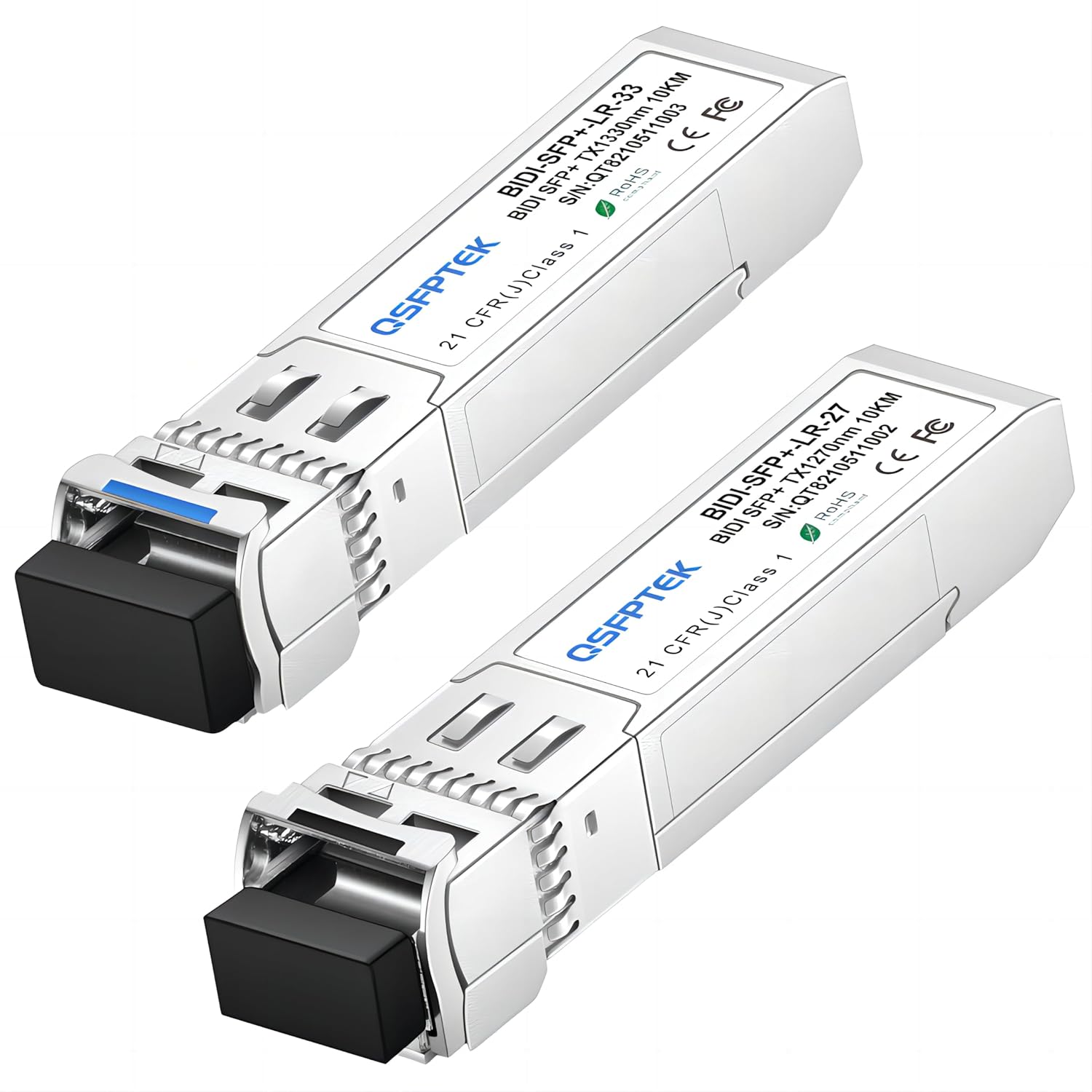 QSFPTEK 10G SFP+ Bidi Transceivers LC Single-Mode Module for Cisco SFP ...