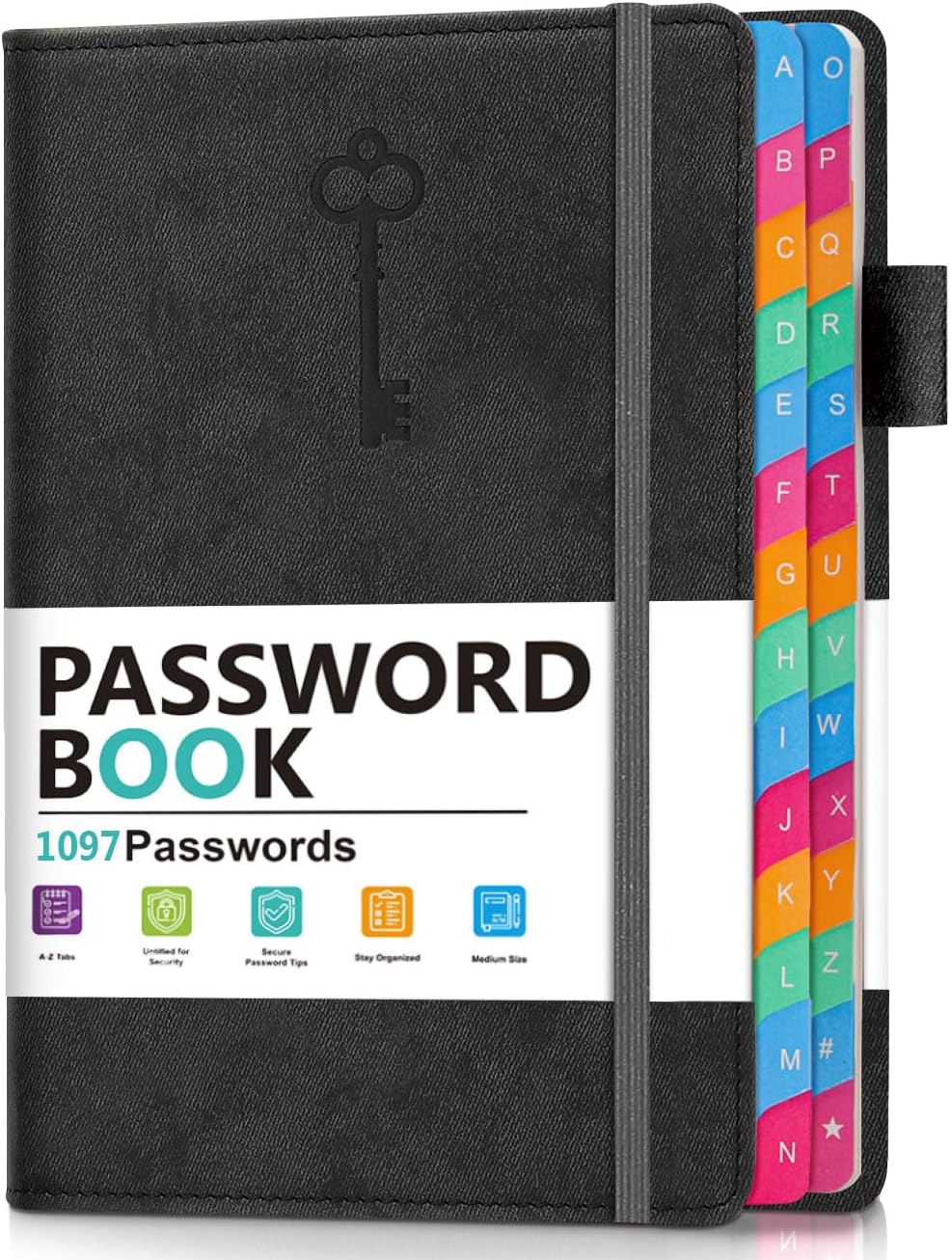 Amazon.com : YeeCASE Password Keeper Book with Colorful Alphabetical ...