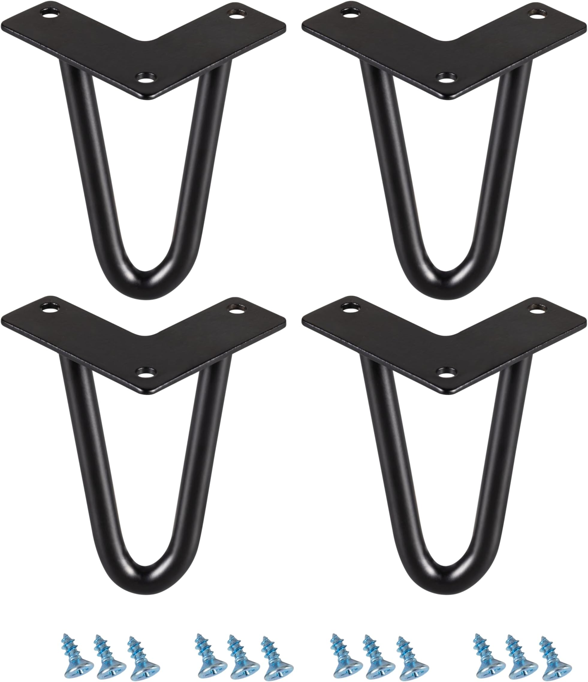 Amazon.com: WHUANGKAKA 3 Inch Hairpin Legs,DIY 3" Furniture Table Legs ...
