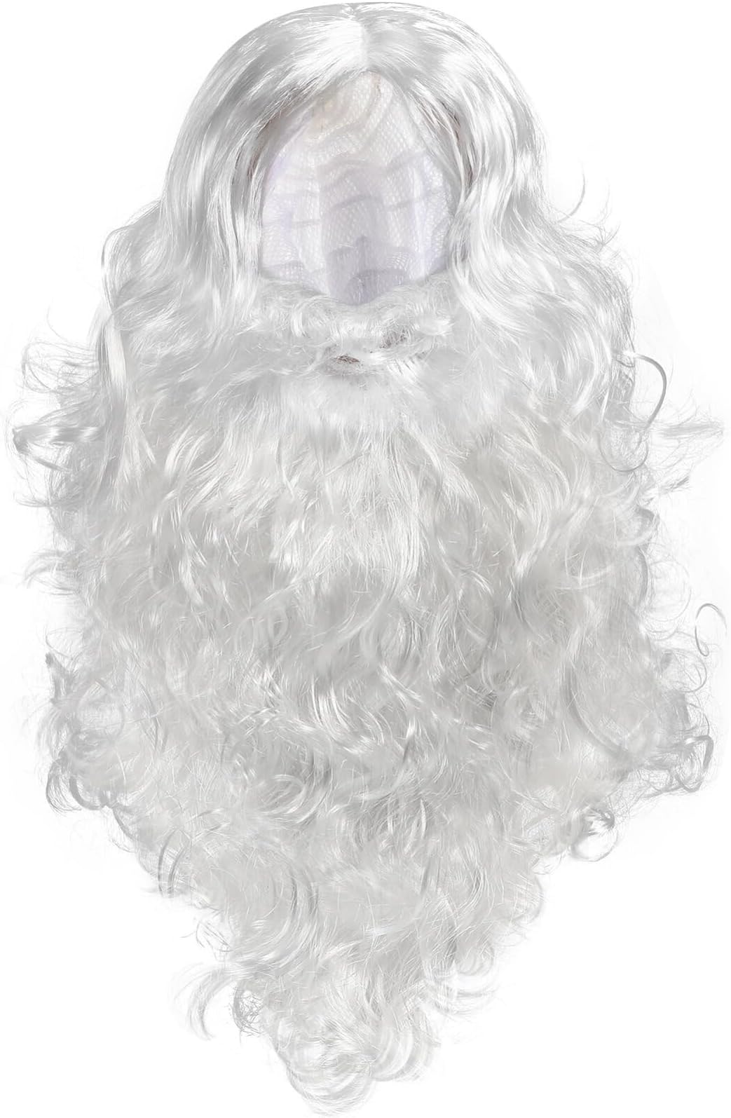 Amazon.com: WINOMO Deluxe White Santa Fancy Dress Adults Costume Santa ...