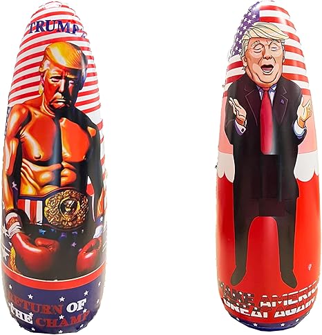 Amazon.com: President Donald Trump Inflatable Punching Bag-2 Sided ...
