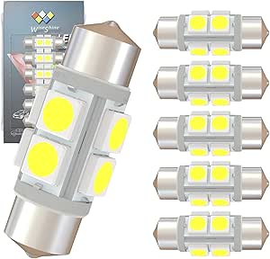 Amazon.com: Wiseshine DC 12V 36mm 6418 6411 Festoon LED Bulb Extremely ...