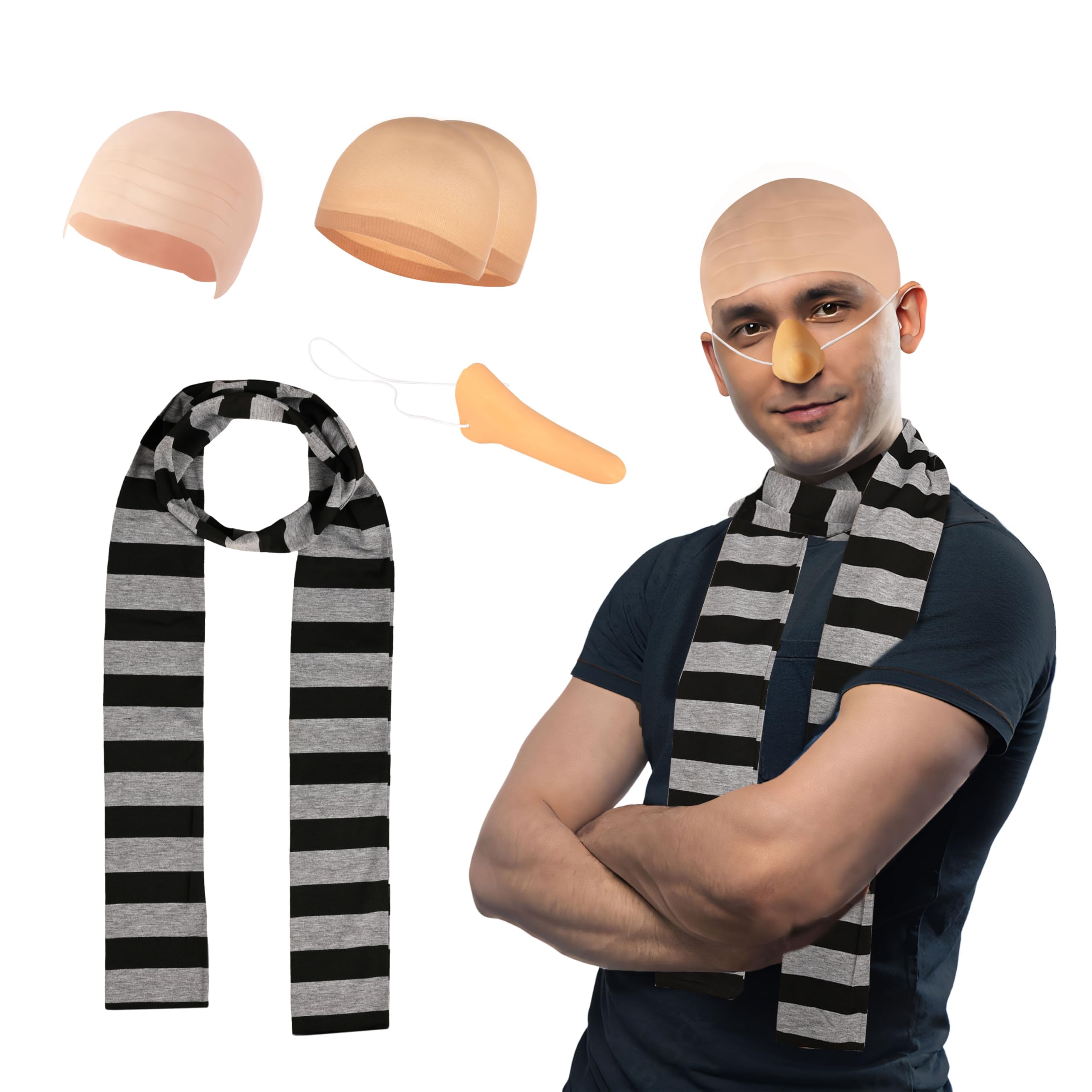 Amazon.com: Halloween Mens Costume Accessories Sets of 4, Funny Father ...