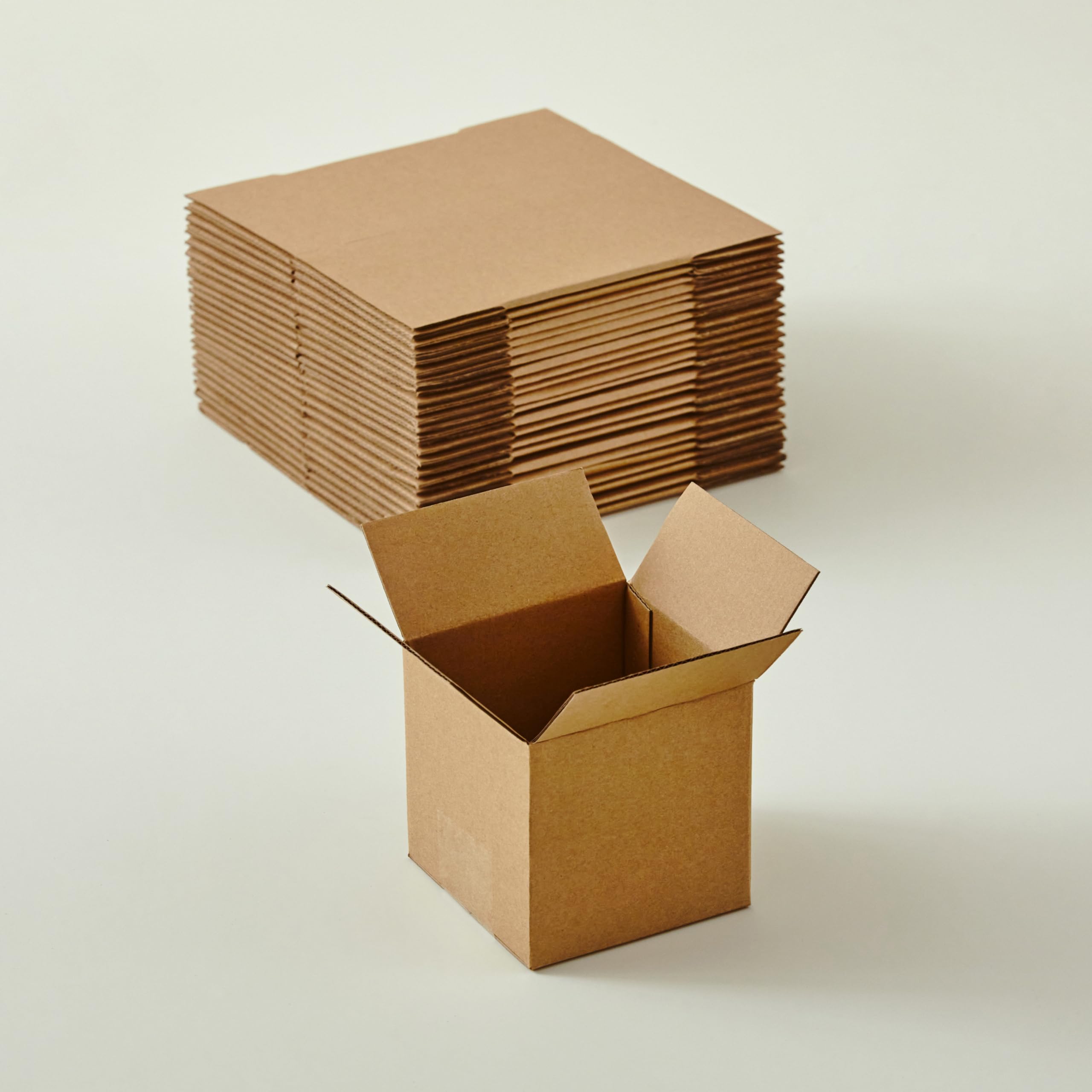 Amazon.com: Lujazau 25 Packs Small Shipping Boxes 4X4X4 Inches, Kraft ...
