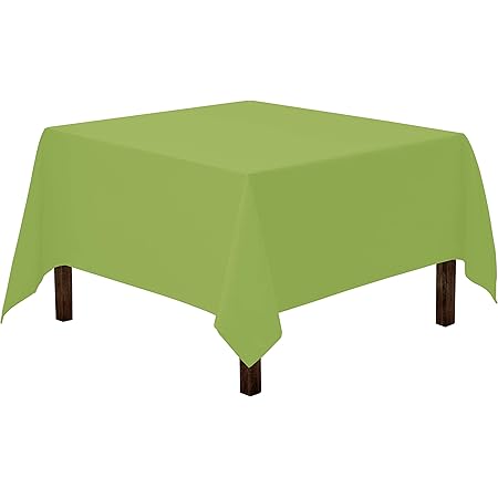 Gee Di Moda Square Tablecloth - 52 x 52 Inch - Apple Green Square Table ...