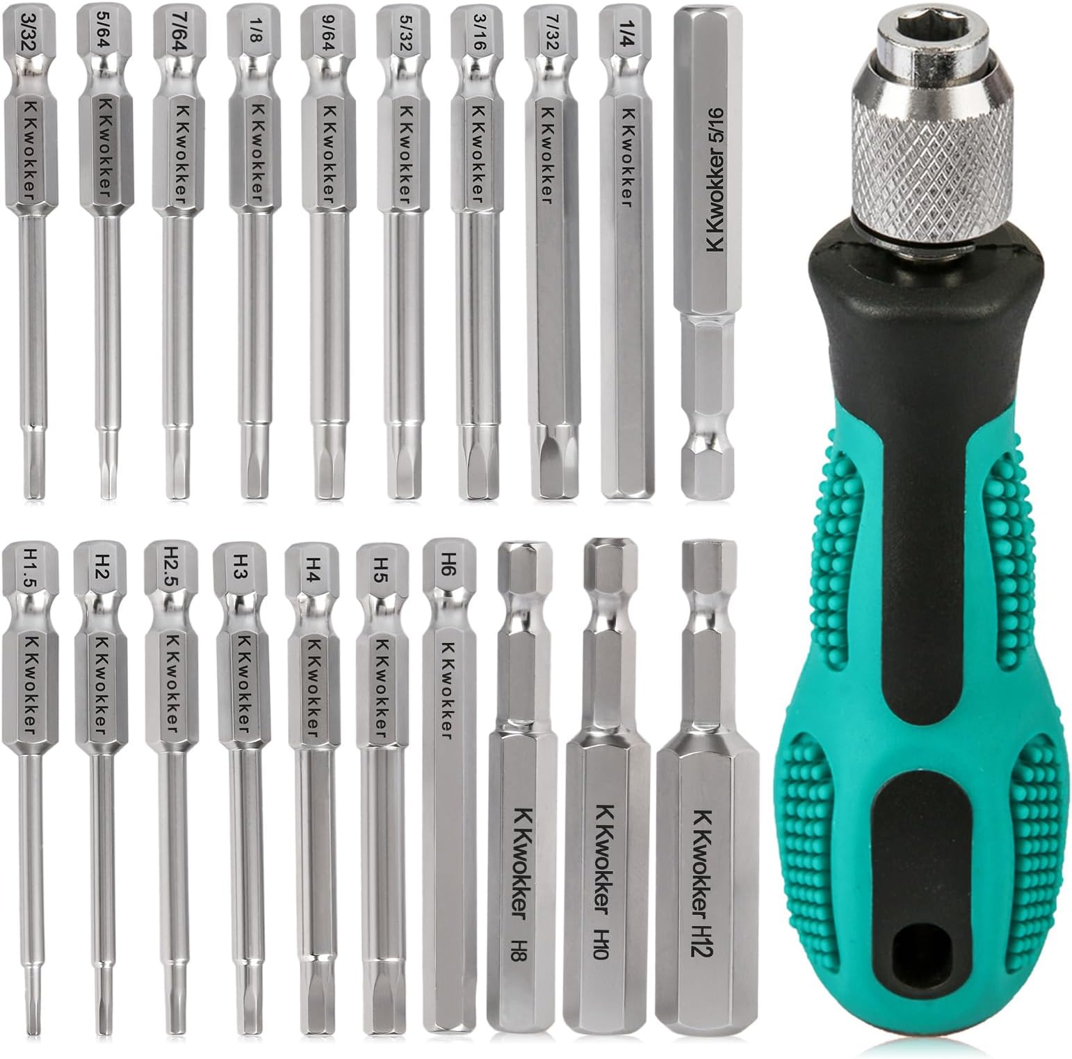 US PRO 9 Piece T Handle Hex/Allen Key Screwdriver Ball End Set 2mm to ...