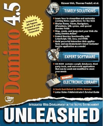 Domino 4.5 Unleashed: Virk, Rizwan, Fredell, Thomas L.: 9781575212593 ...