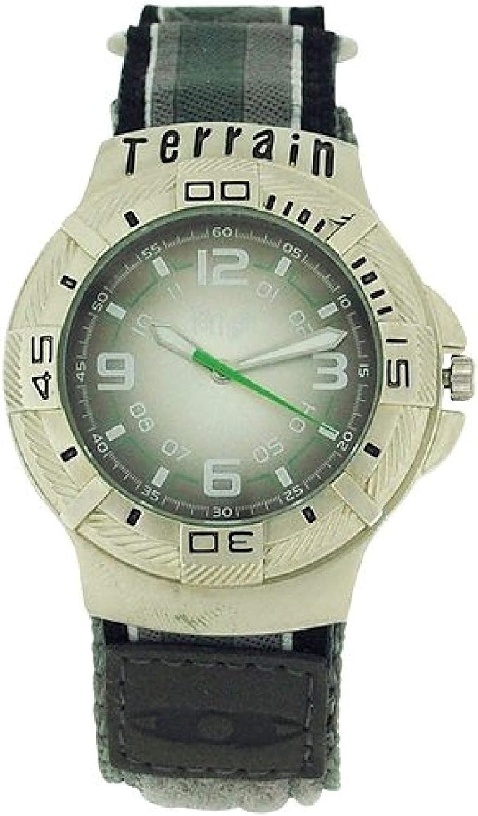 Terrain TV-1310G – Wristwatch Men's, Strap in Grey Fabric : Amazon.co ...