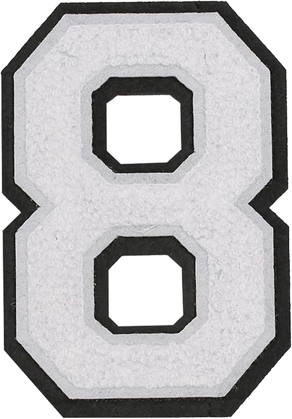 Amazon.com: GYGYL 3PCS Chenille Varsity Numbers Patch, Iron on Large ...