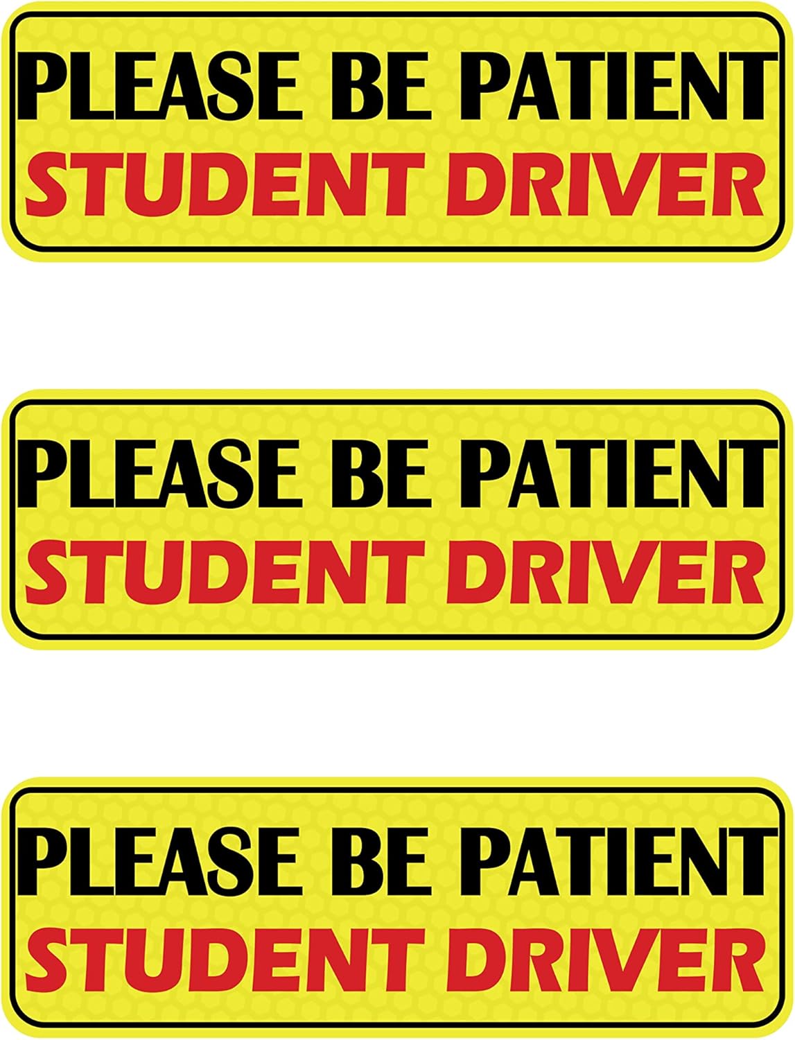 Amazon.com - TreeArm Student Driver Decal for Car, Please Be Patient ...
