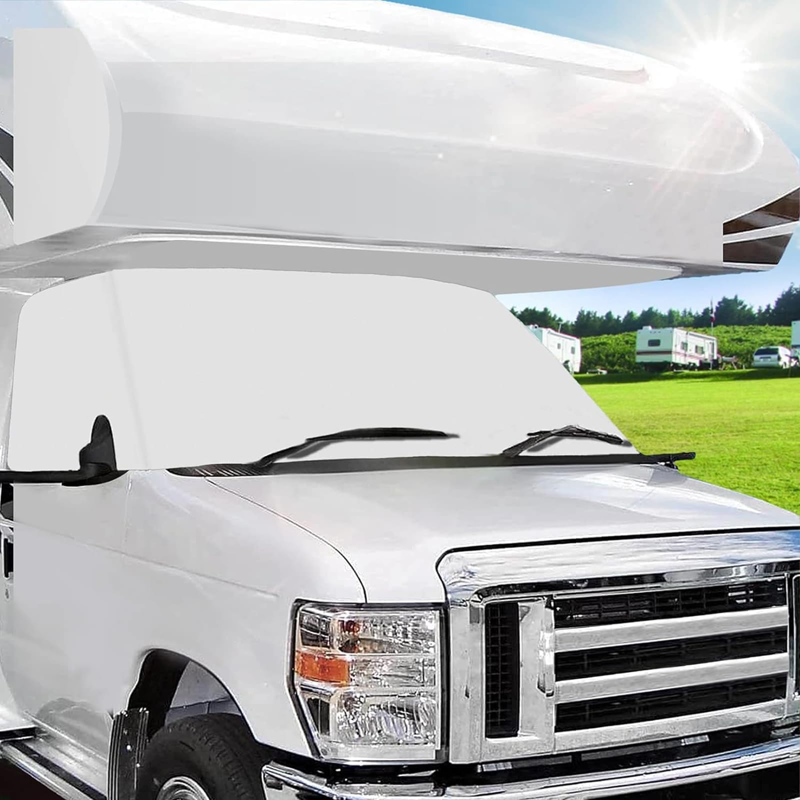 Amazon.com: Mofeez RV Windshield Cover Compatible with Class C Ford ...