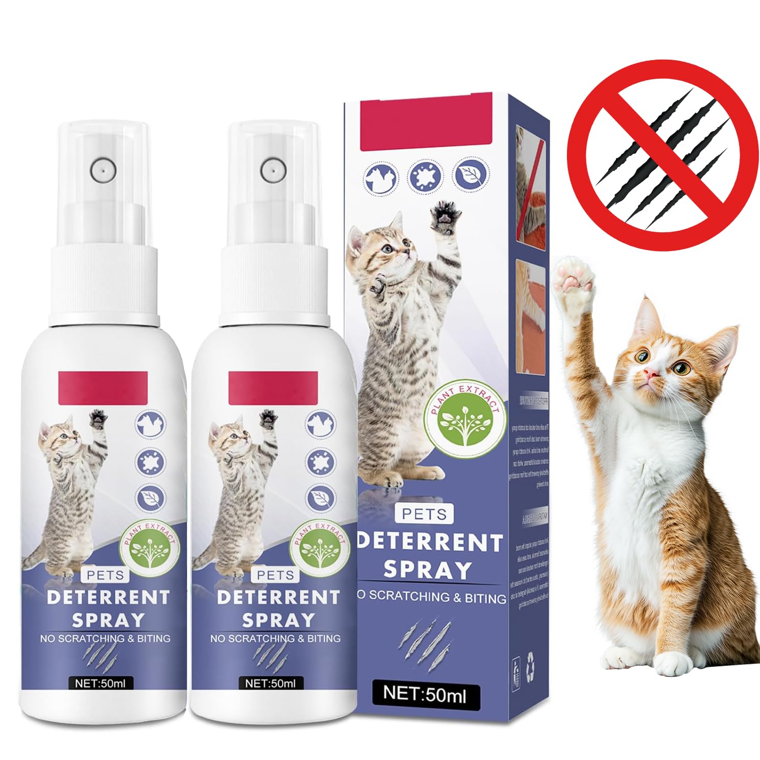 Amazon.com : Cat Deterrent Spray - Natural Anti-Scratch & Anti-Chew ...