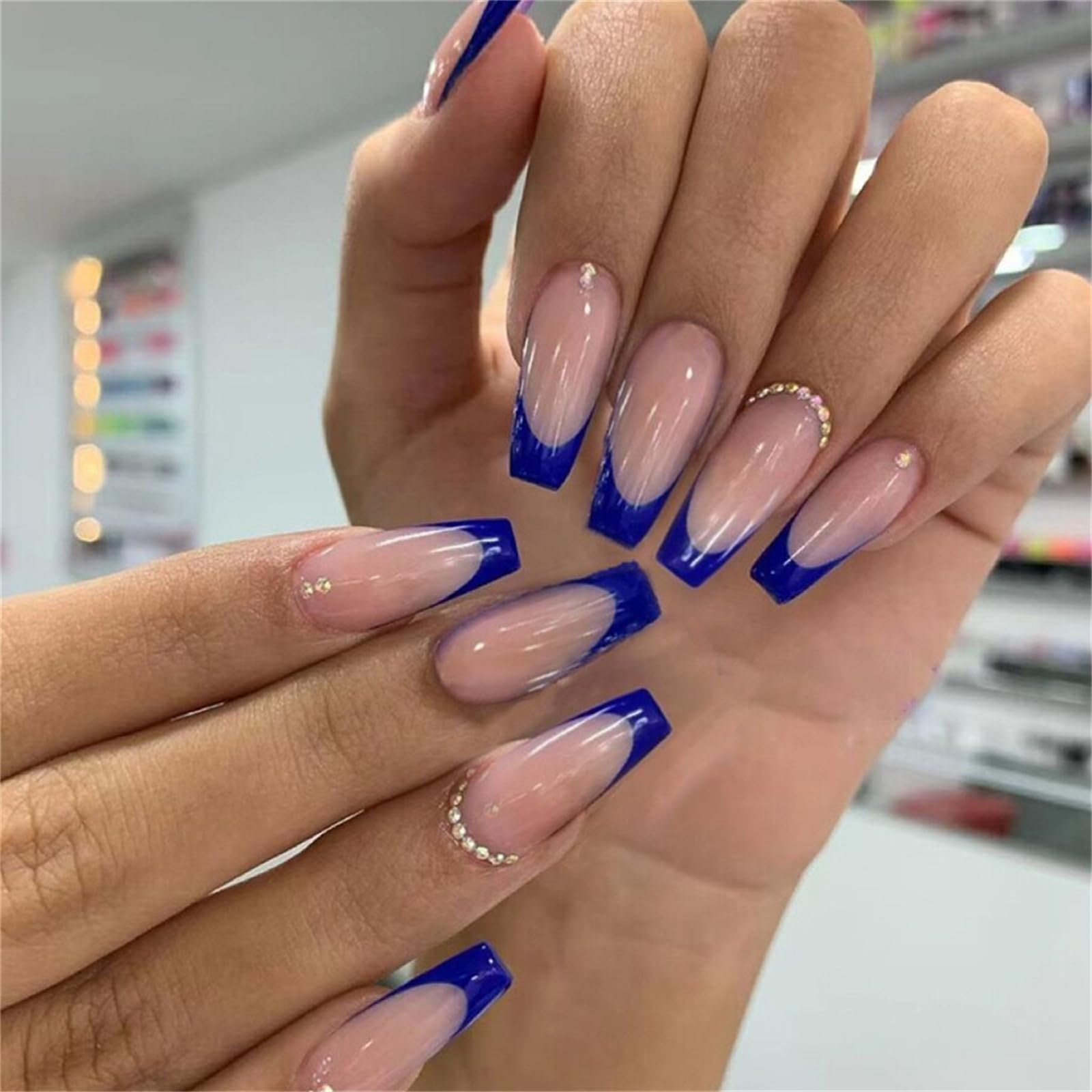 Royal Blue Nail Art